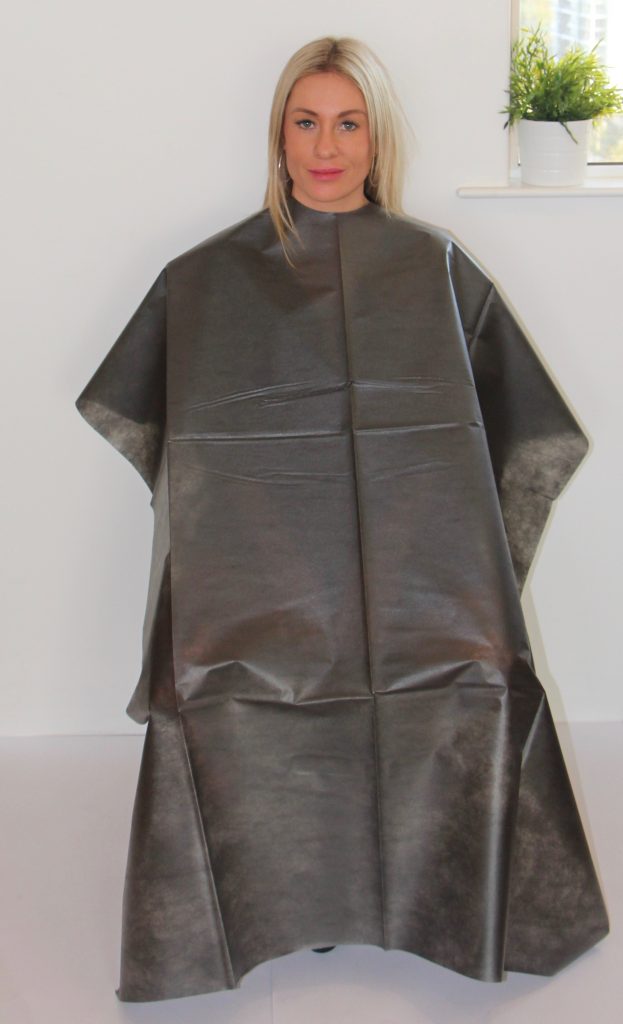Black Cutting/ Colour Capes – Box 100 | OZ E Towel Company
